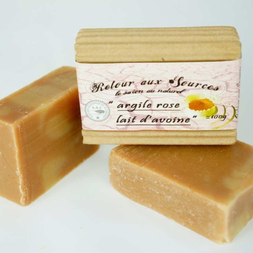 Savon Surgras Argile Rose Lait Davoine Retour Aux Sources